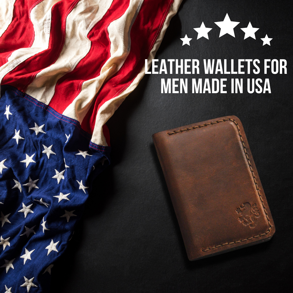 Leather Wallets for Men Made in USA