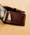 Red Leather Wallet Mens - Burgundy – Leonadem